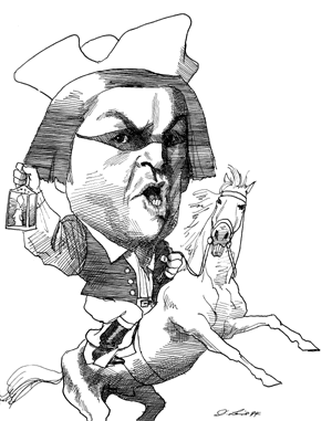Paul Revere Coloring Page