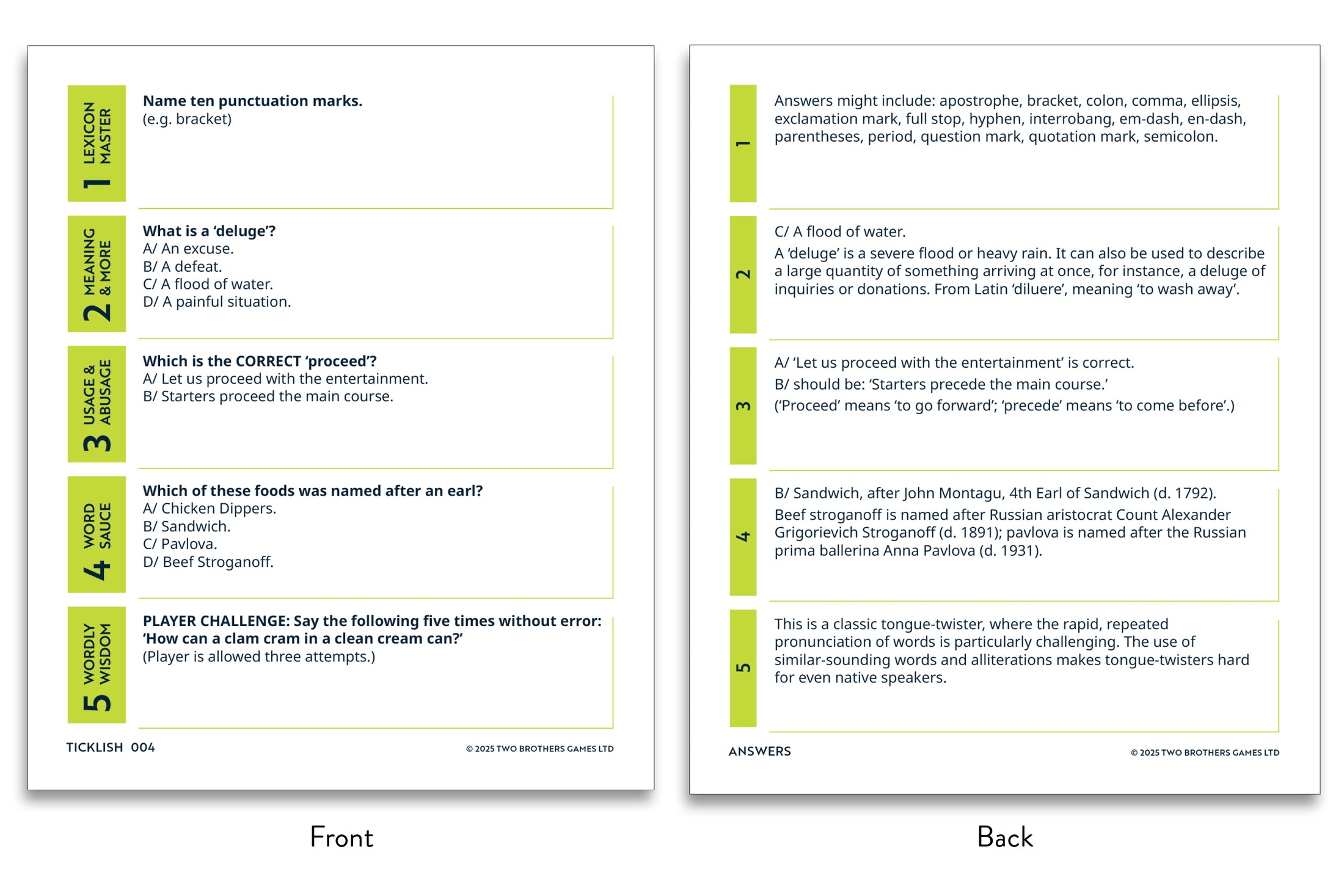 League of the Lexicon – The Reader's Catalog