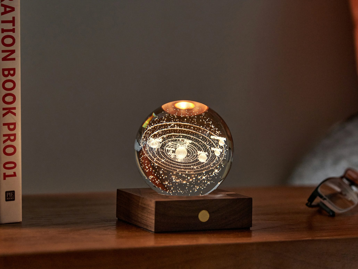 Illuminated Solar System Crystal Ball – The Reader's Catalog