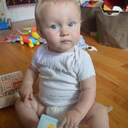 “I Am Born” Onesie – The Reader's Catalog