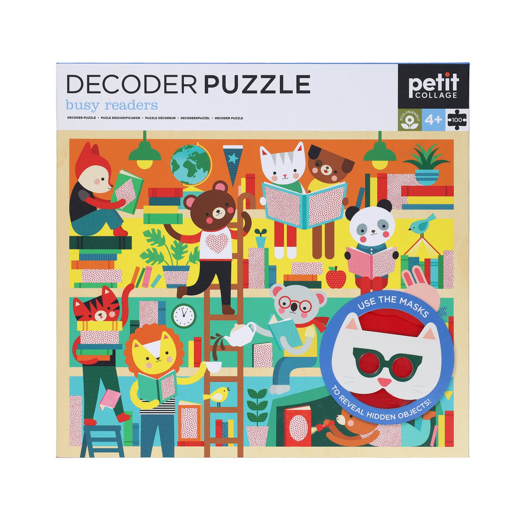 Decoder Jigsaw Puzzle with Eyeglasses Masks – The Reader's Catalog