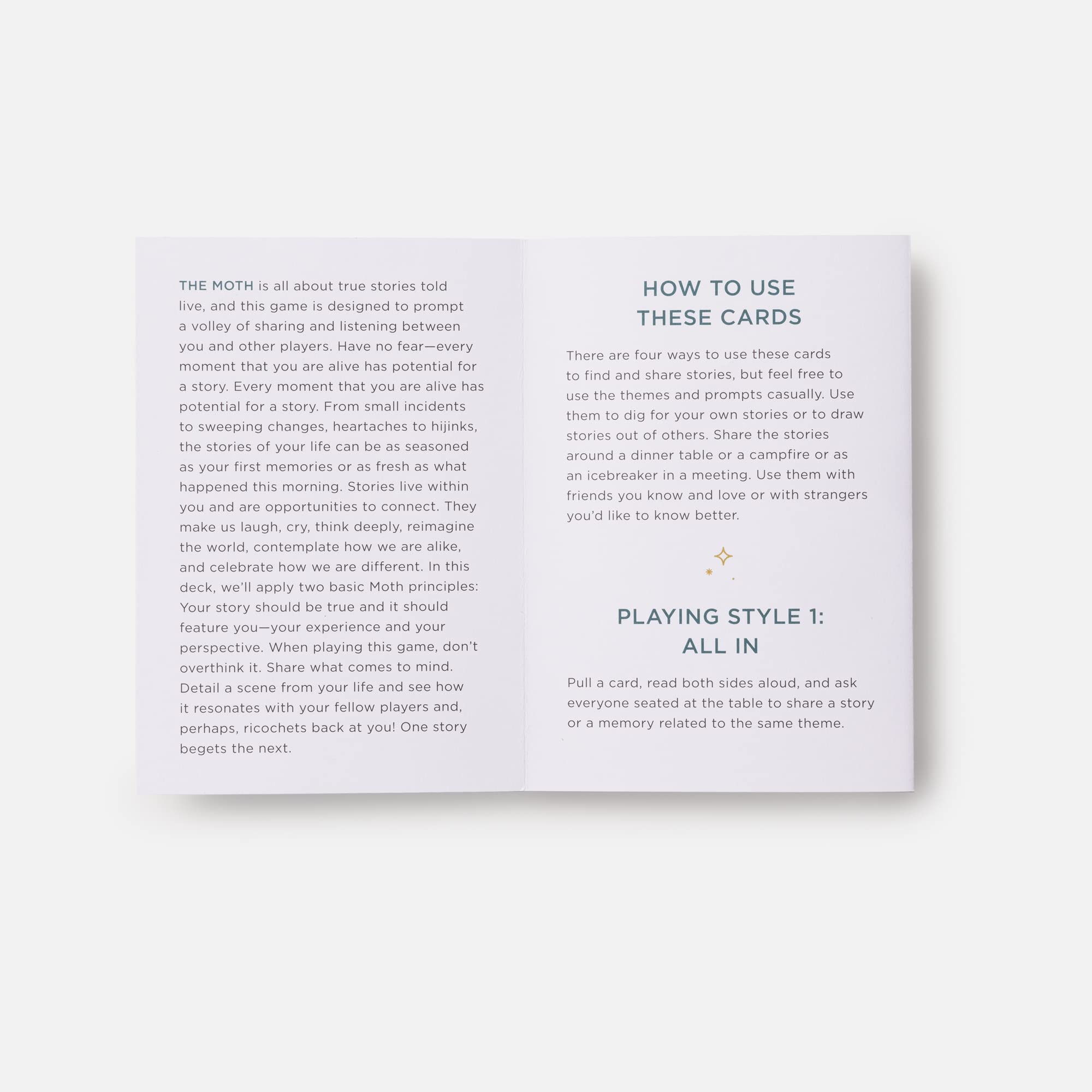 The Moth: A Game of Storytelling – The Reader's Catalog